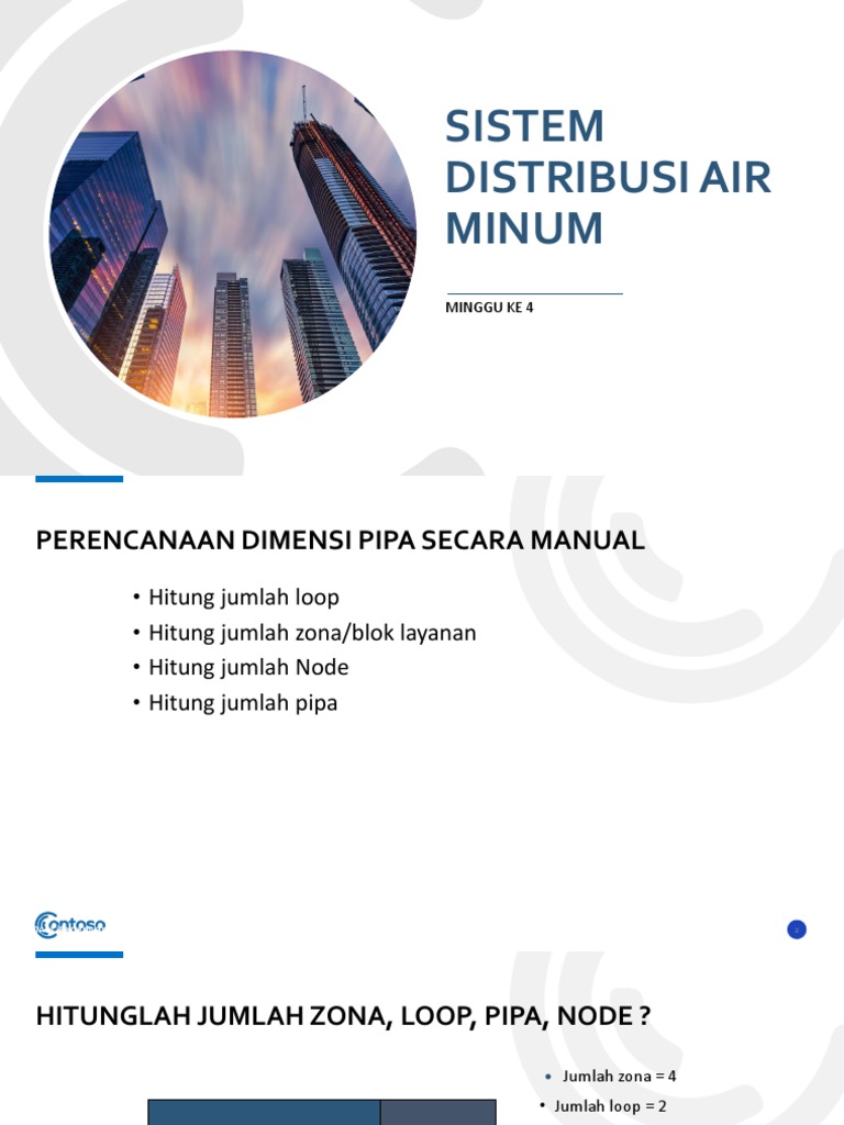 Sistem distribusi air minum | PDF