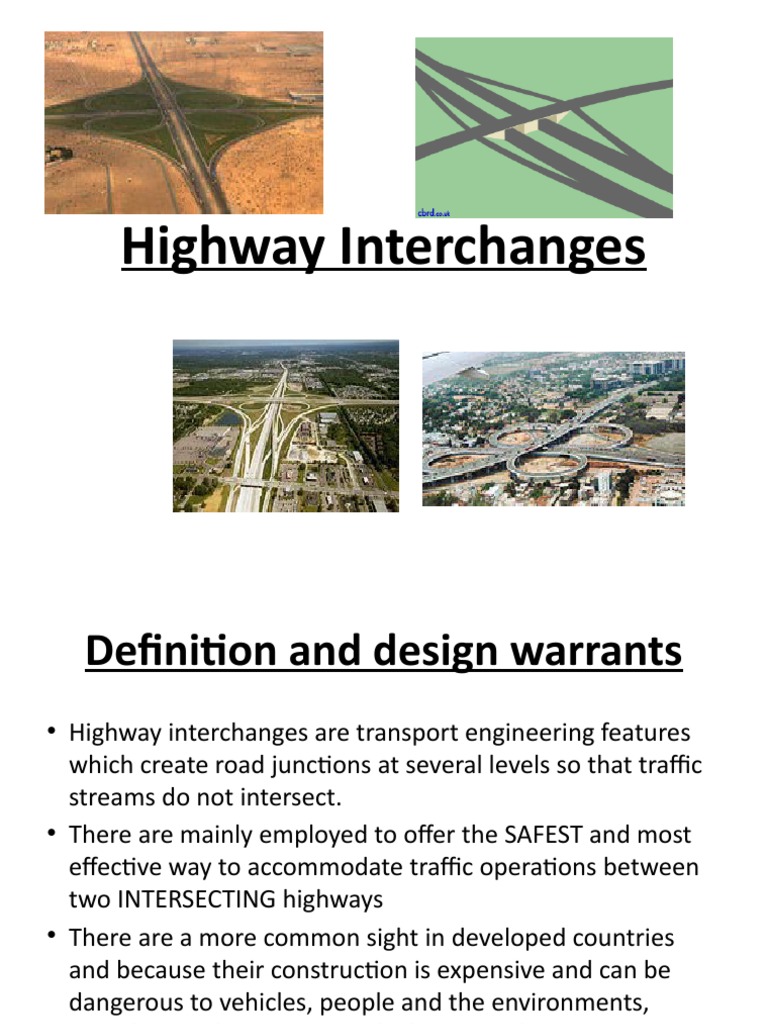 Highway Interchanges Moyana | PDF | Interchange (Road) | Traffic