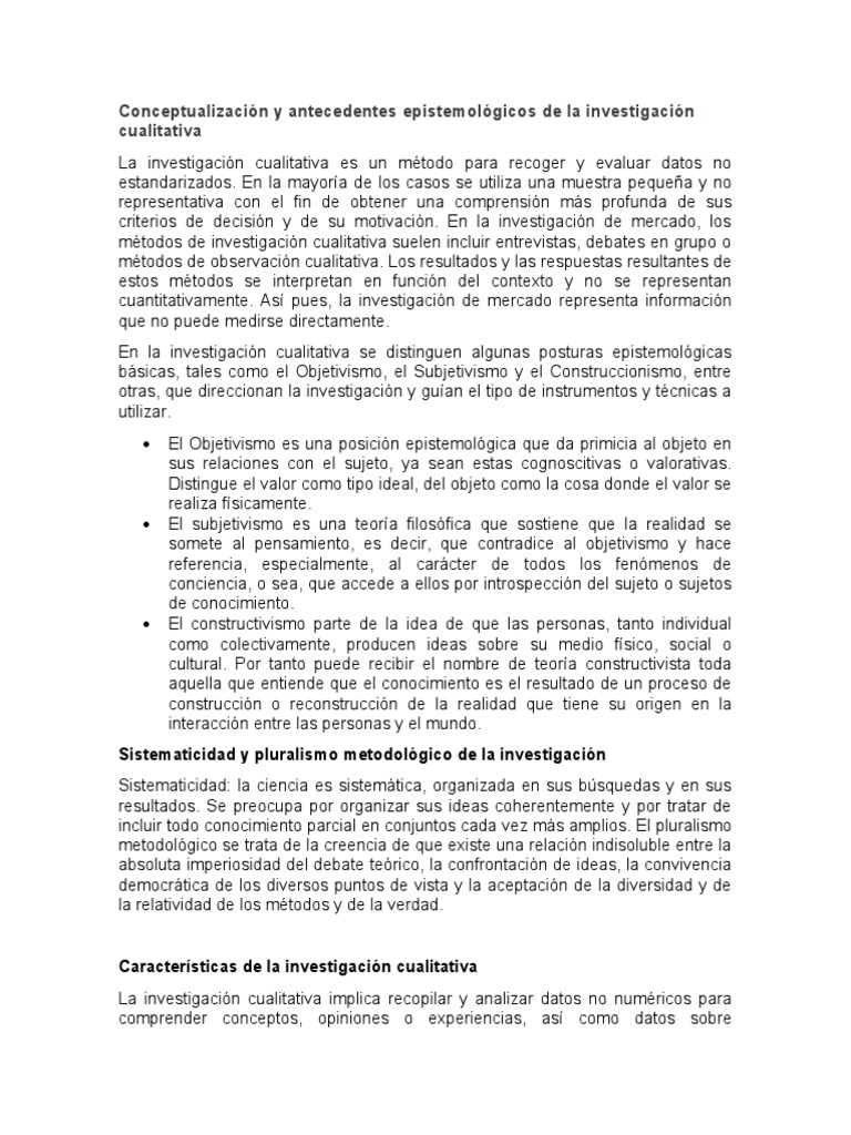 Tarea 1 Inv Cualitativa | PDF | Ciencia y matemáticas