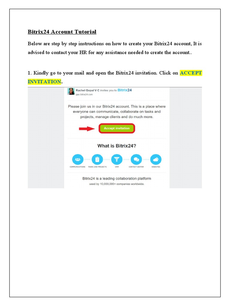 Bitrix24 Account Tutorial Pdf