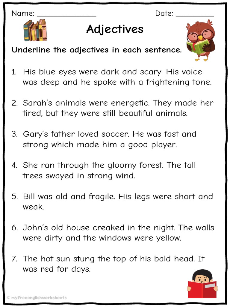 Adjectives Revision | PDF