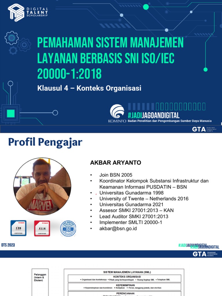 DTS - SMLTI - Klausul 4 | PDF