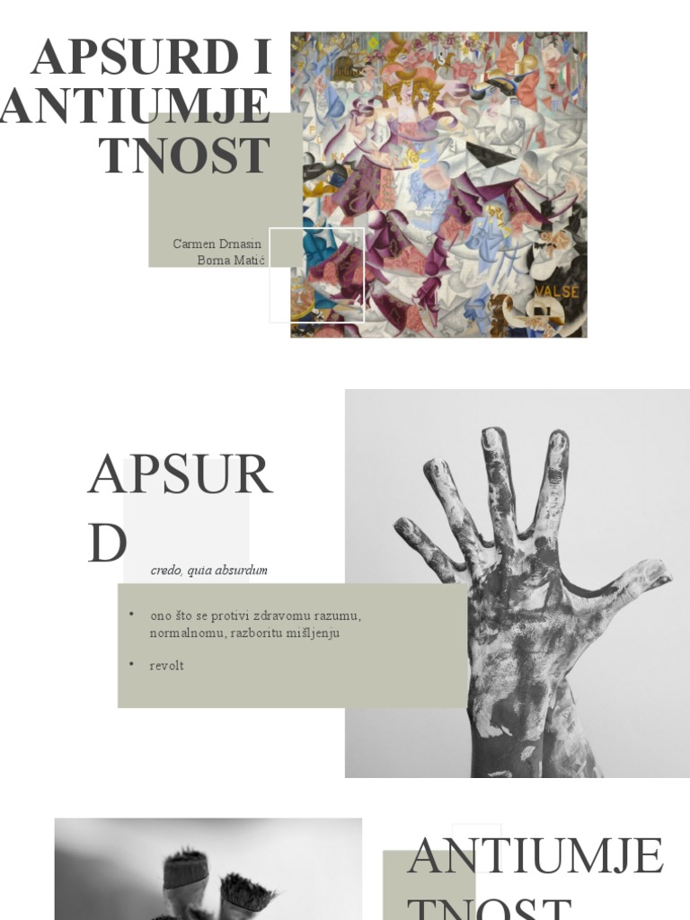 Apsurd I Antiumjetnost | PDF