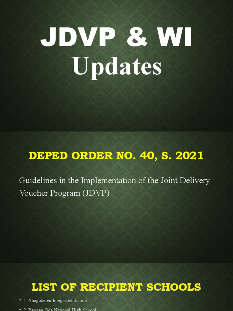 SDO TVL Presentation | PDF | Behavior Modification | Cognition