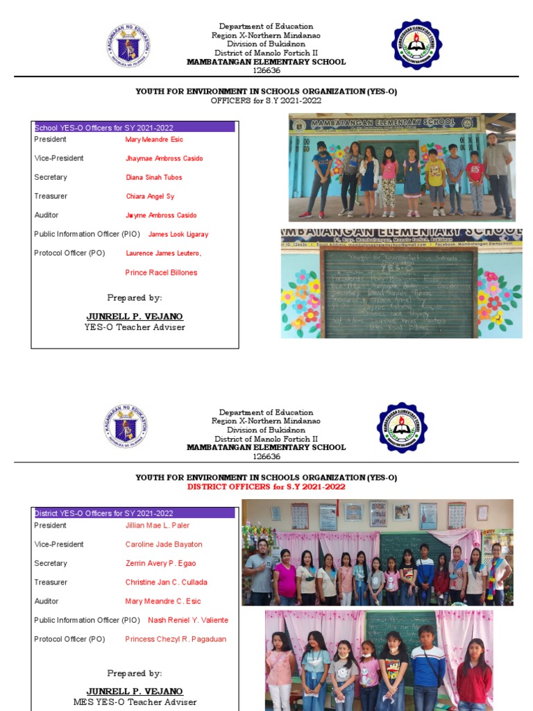 Yes o Action Plan 2021 2022 Vejano | PDF