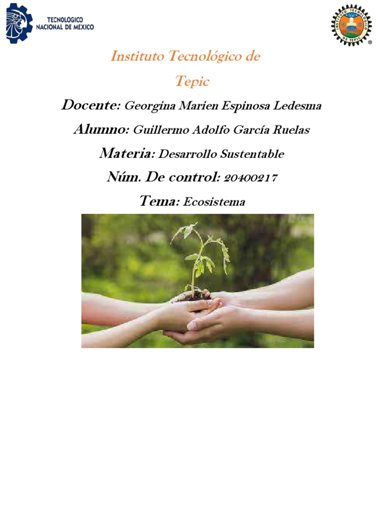 Concepto de Ecosistema-Guillermo Adolfo Garcia Ruelas-7A | PDF