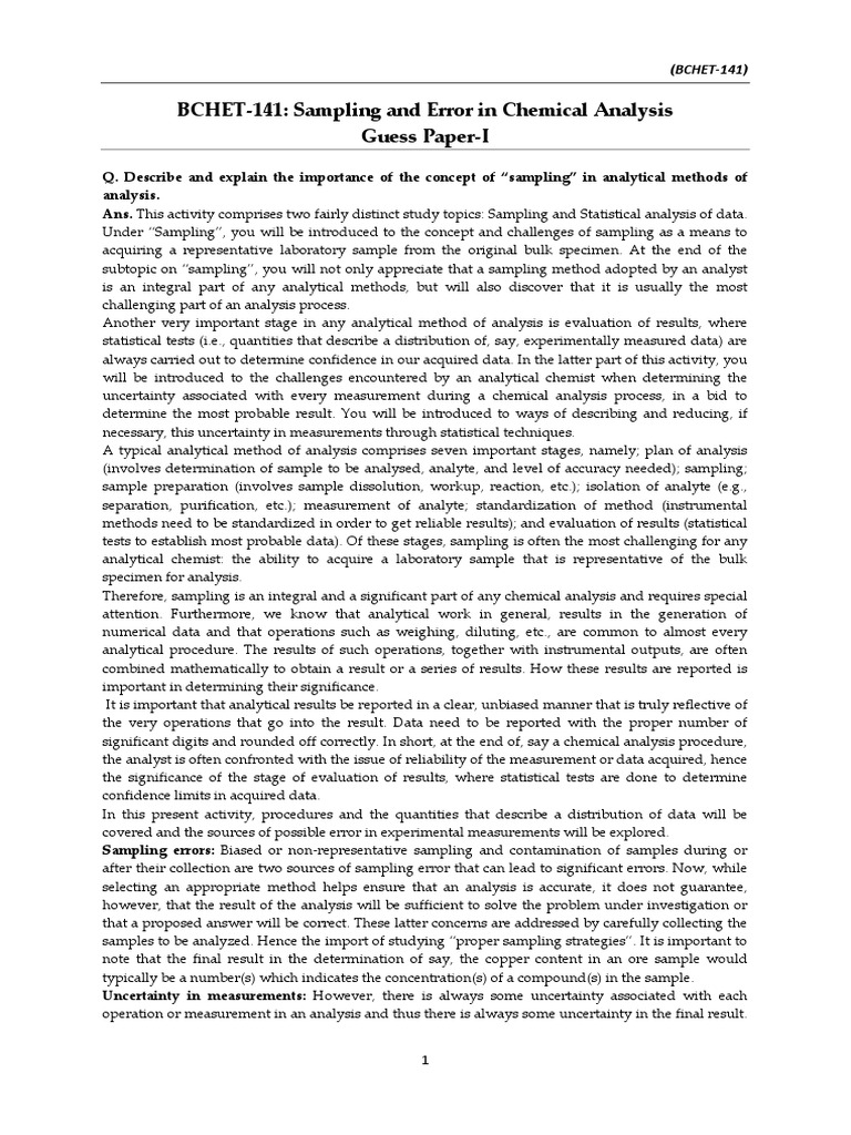 Bchet 141 em GP | PDF | Teaching Methods & Materials | Science & Mathematics