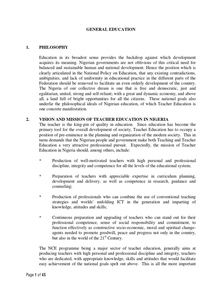 NCE Education | PDF | Constructivism (Philosophy Of Education) | Teachers