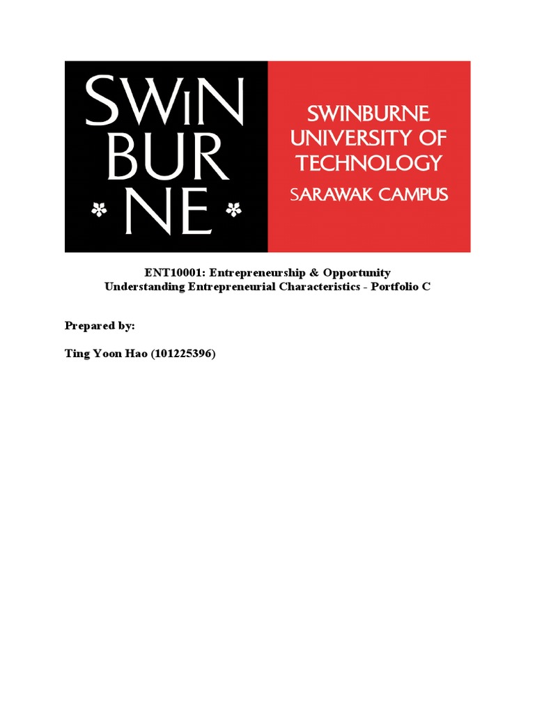 Understanding Entrepreneurial Characteristics Pdf Entrepreneurship