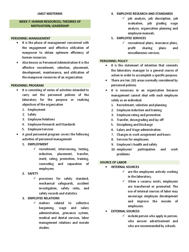 LMGT Midterms Rev | PDF