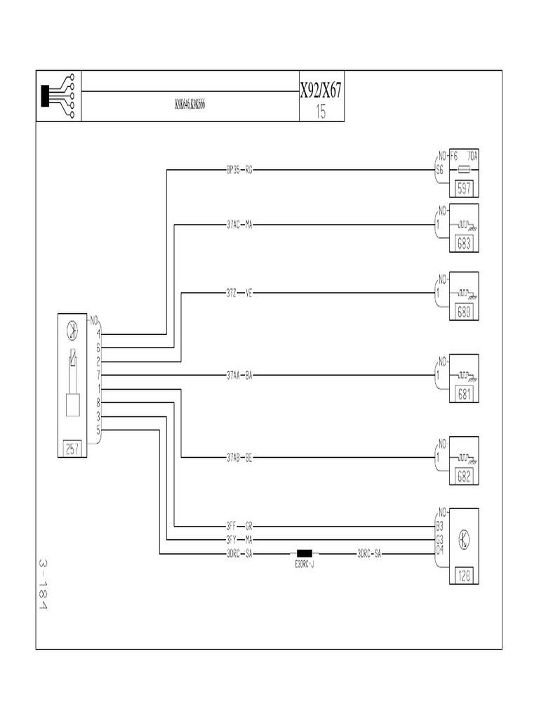Esquema Precalentamiento | PDF | Relé | Cableado eléctrico