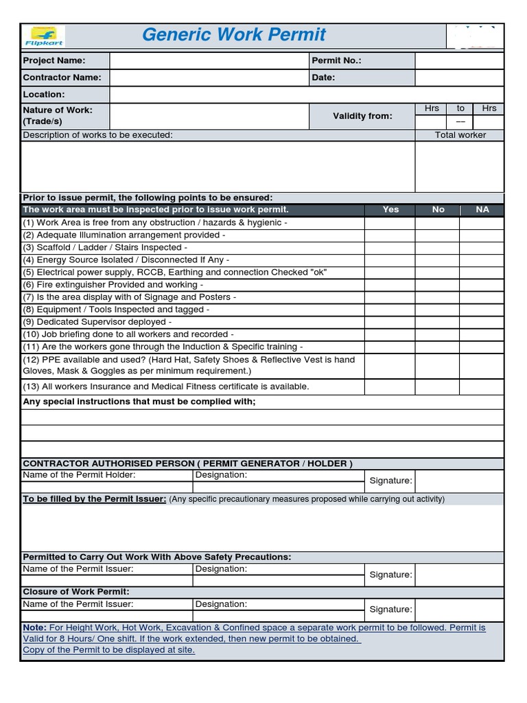 General Work Permit | PDF