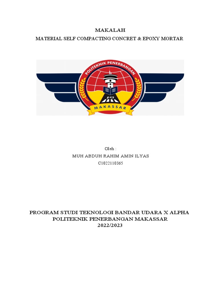 Material Beton SCC dan Mortar Epoxy | PDF