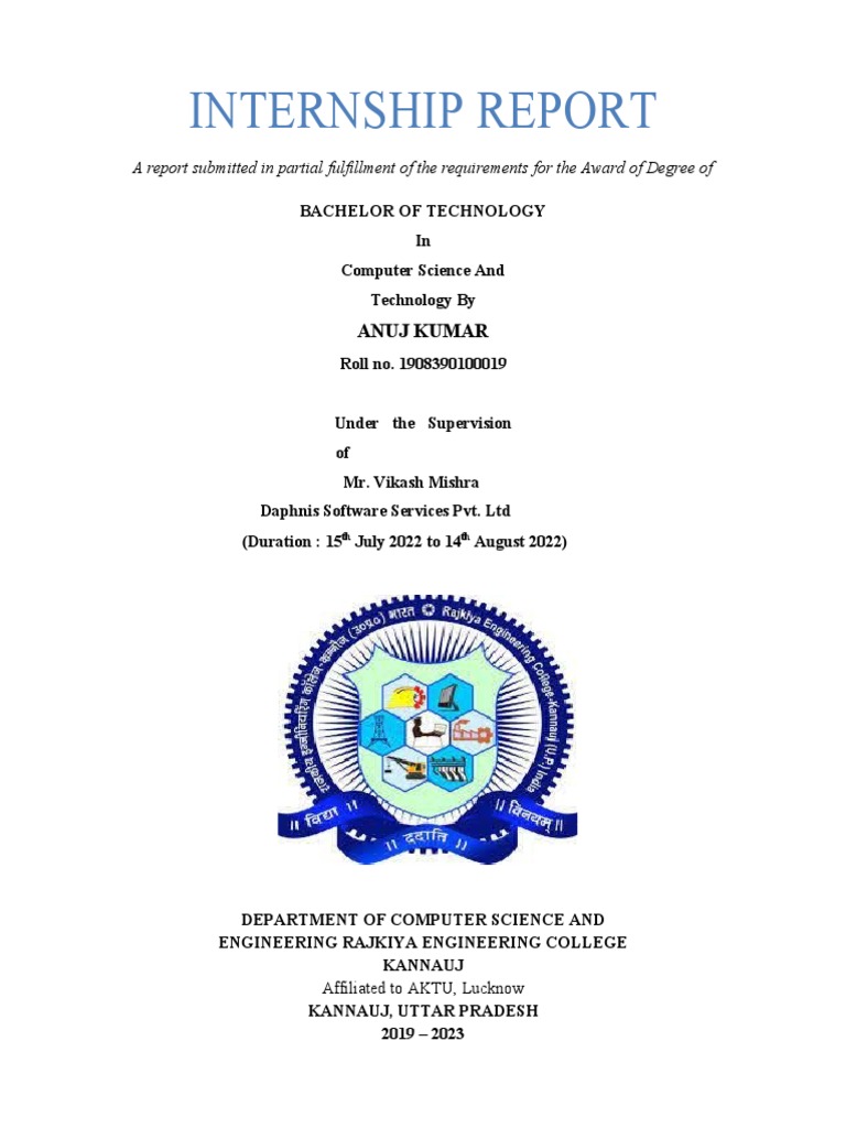 Internship Report | Download Free PDF | Web Design | Bootstrap (Front End Framework)