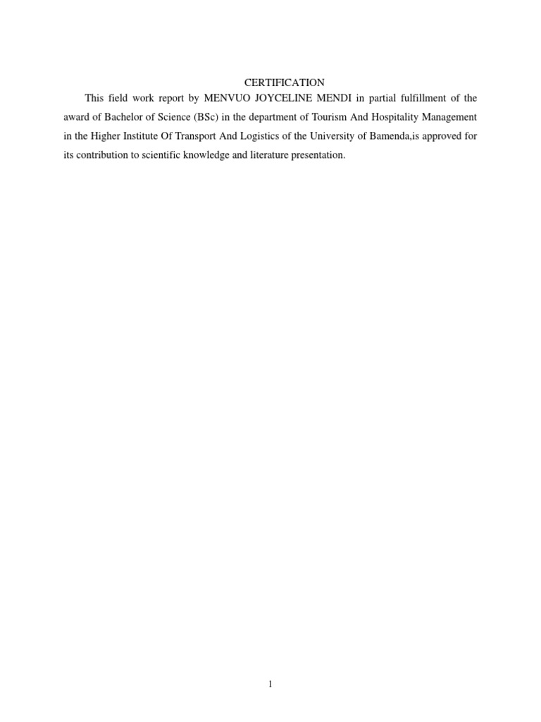 CERTIFICATION-WPS Office | PDF | Sea | Tourism