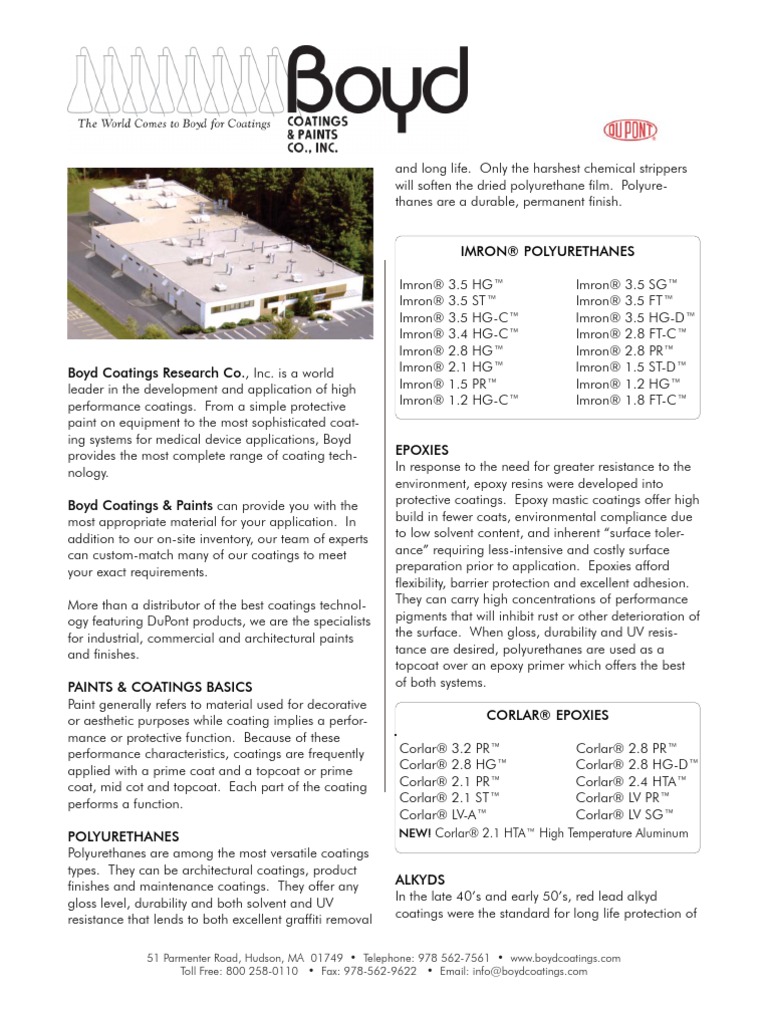 Coatings Paints Brochure | PDF | Paint | Epoxy