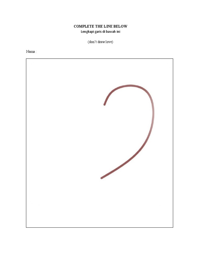 Complete The Line Below | PDF