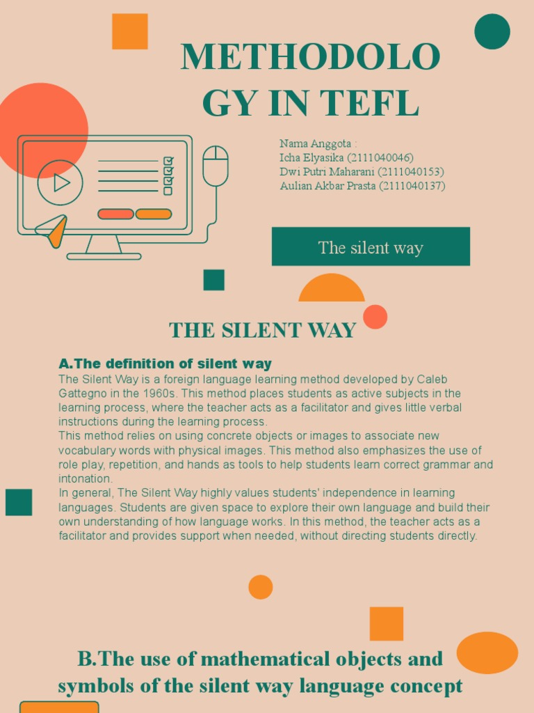 Methodology in Tefl Group 8 | PDF | Learning | Second Language
