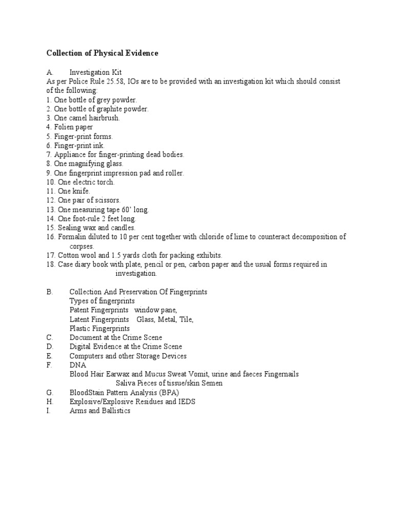 Crime Scene Investigation Guide | PDF | Crime Scene | Arrest