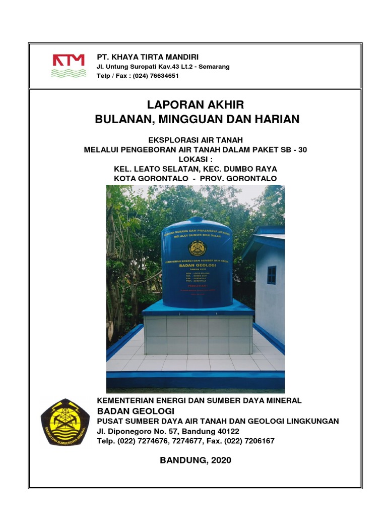 Eksplorasi Air Tanah Leato Selatan | PDF