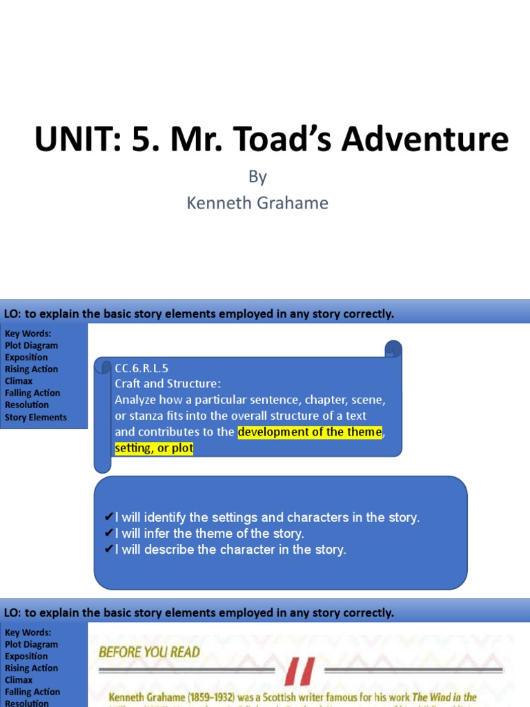 MR Toad | PDF | Plot (Narrative) | Paragraph