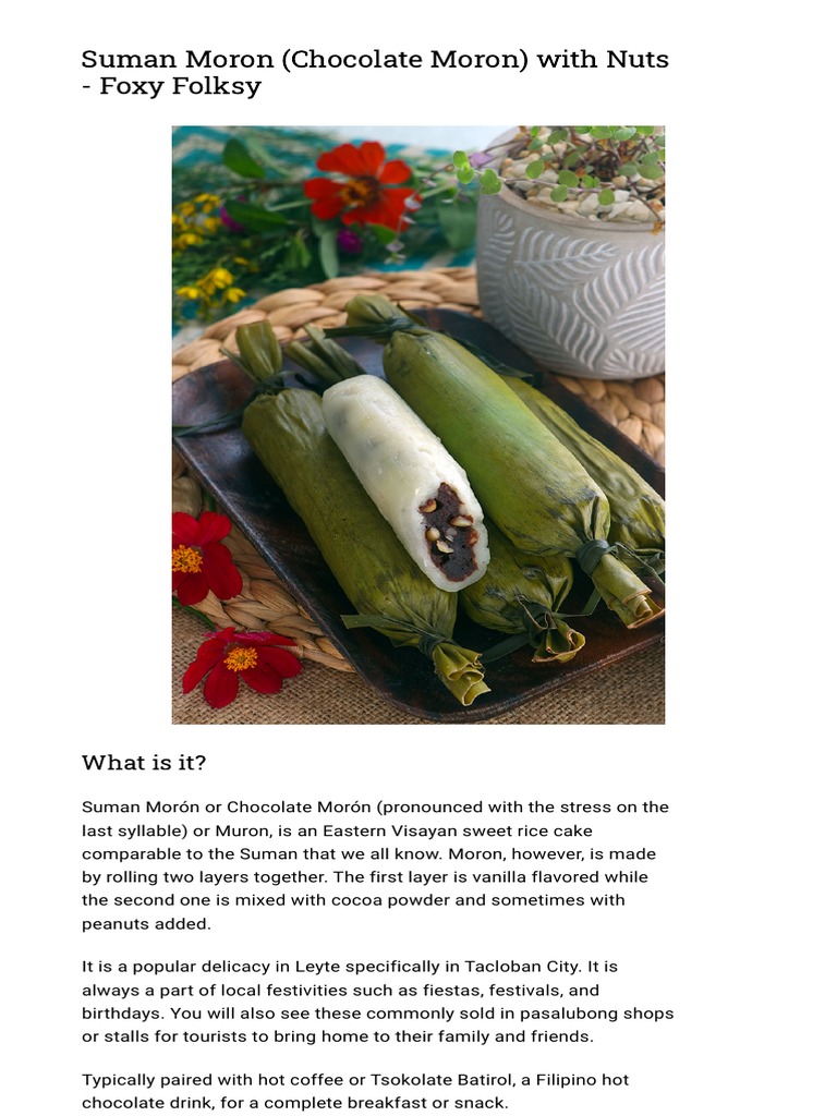 How To Make Suman Moron | PDF