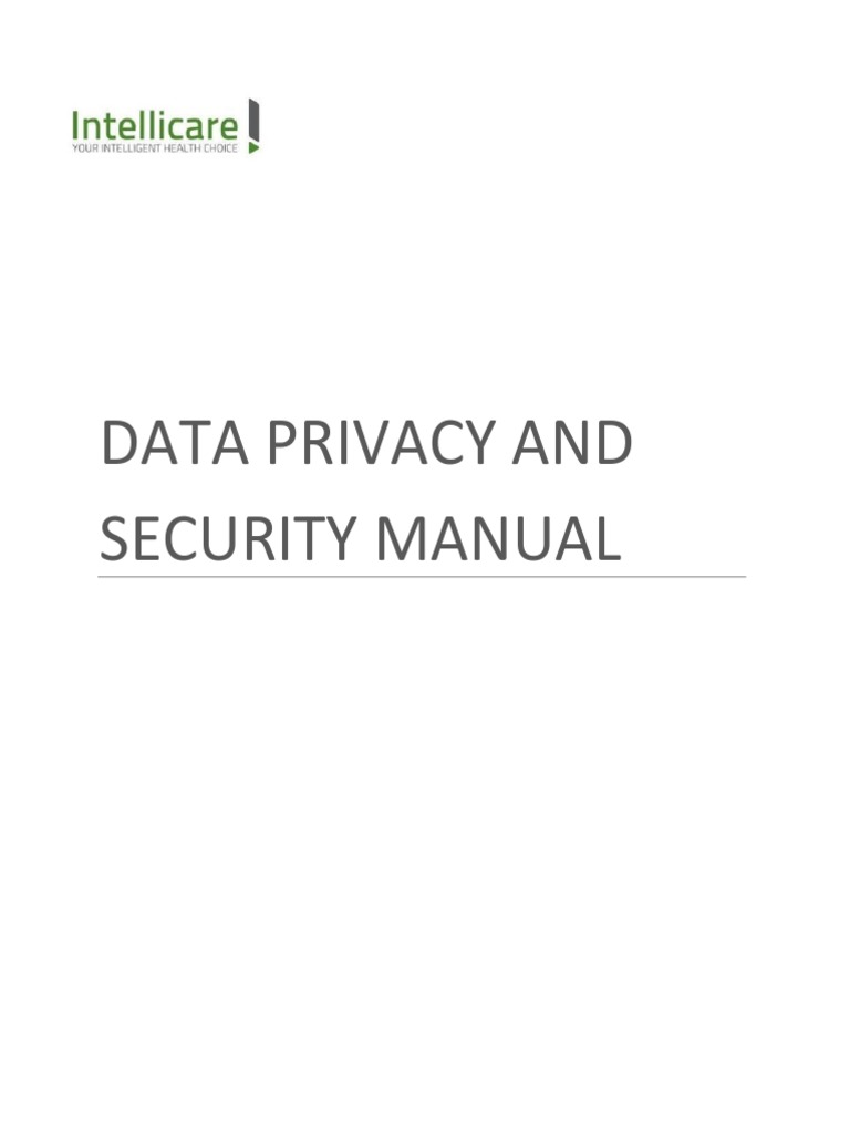 ERMCD14 01 Data Privacy and Security Manual | PDF | Information ...