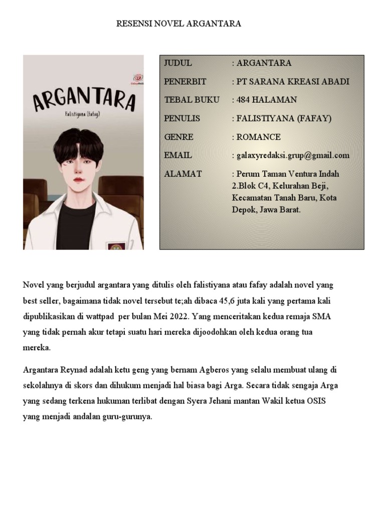 Resensi Novel Argantara | PDF