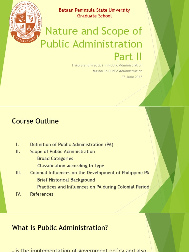 Public Administration: Theory & Scope | PDF | Public Administration ...