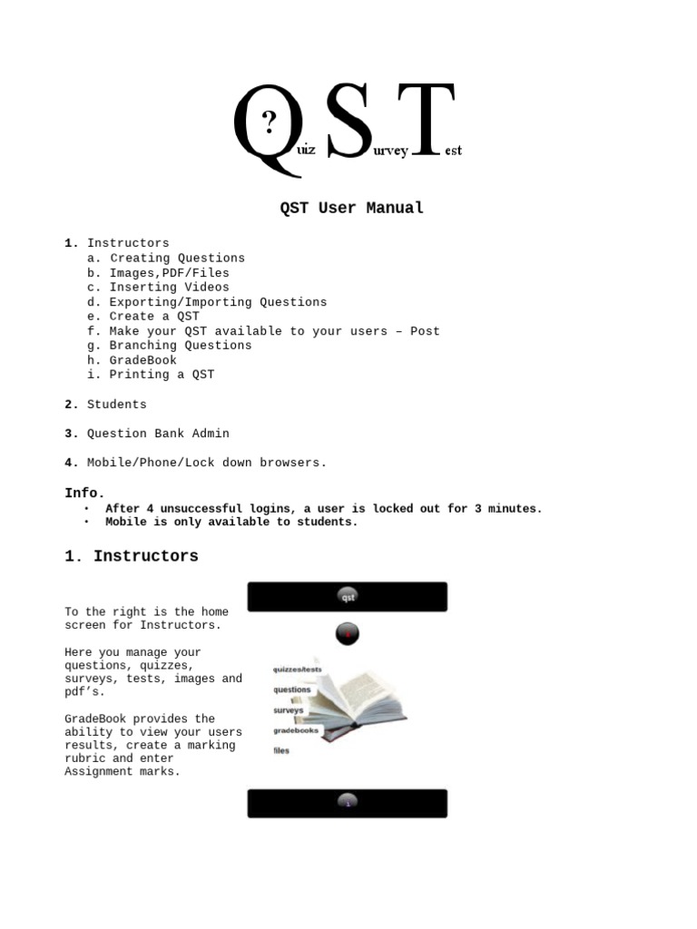 QST User Manualp1 | PDF