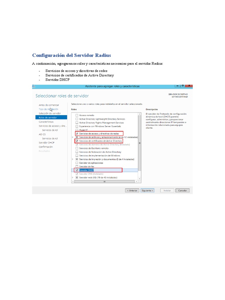 Configuración Del Servidor Radius y WLC | PDF | Dirección IP | Internet