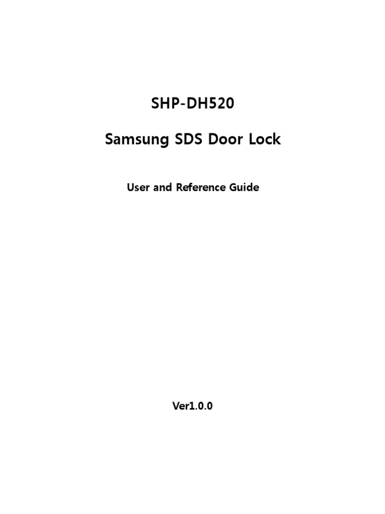 SHP-DH520 Manual | PDF