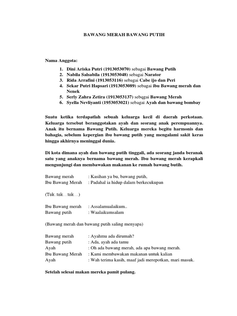 Naskah Drama Bindo 1 | PDF