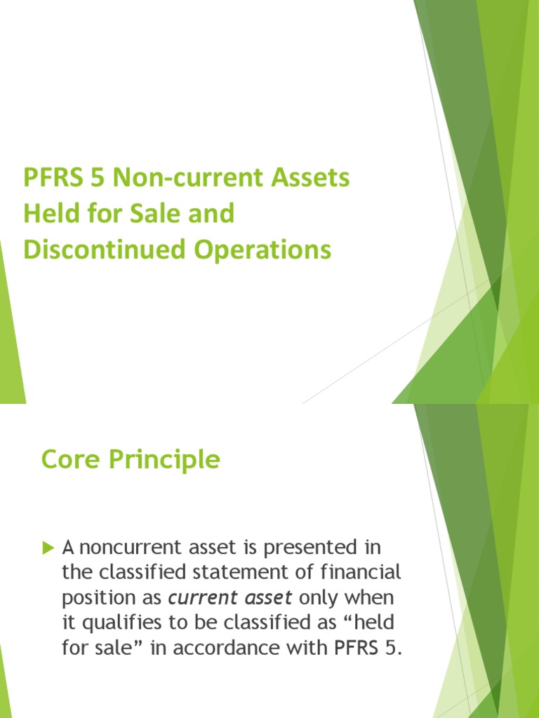 PFRS 5: Non-current Assets Held for Sale | PDF | Fair Value | Financial ...