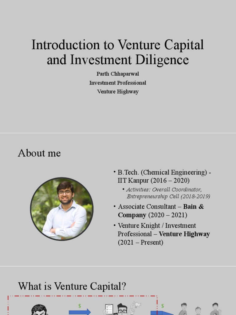 IITK VC Presentation | PDF | Venture Capital | Corporate Finance