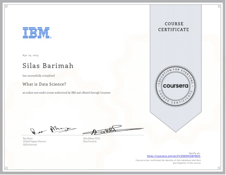 IBM Data Science Certificate | PDF | Games & Activities