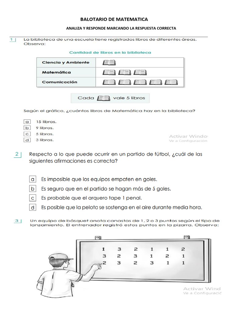 Balotario de Matematica 2021 .4 ° B | PDF Balotario de Matematica 2021 .4 ° B | PDF