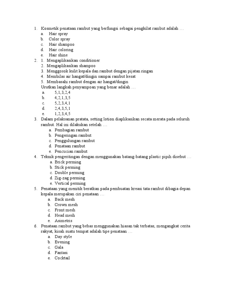 Soal Ujian Bapak | PDF