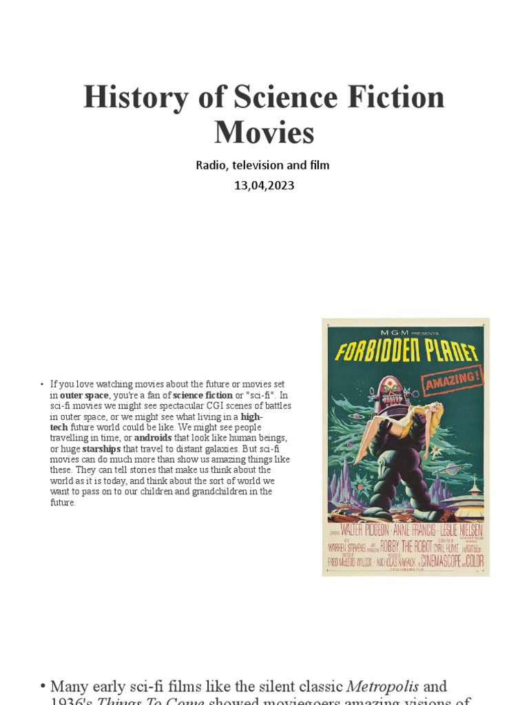 History of Science Fiction Movies | PDF