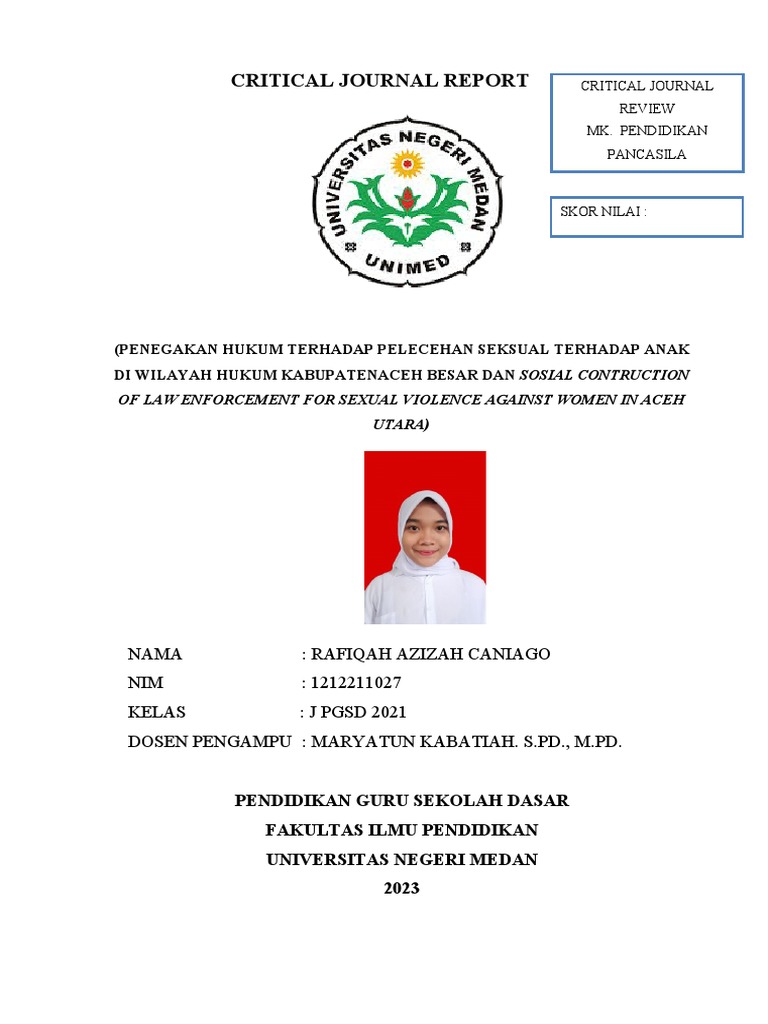 CJR Pend - Pancasila - Rafiqah Azizah - J PGSD 21 | PDF
