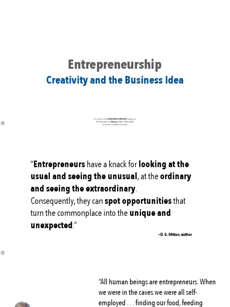 MM2 Creativity and Idea Generation Hisrich | PDF | E Commerce | Brainstorming