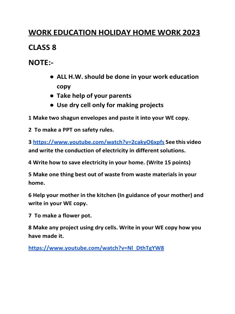 We Holiday HW 8 | PDF