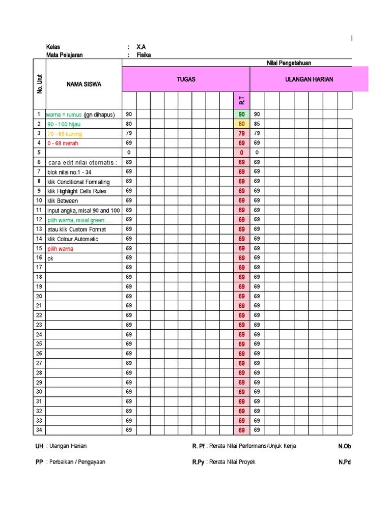 Format Nilai Rumus | PDF