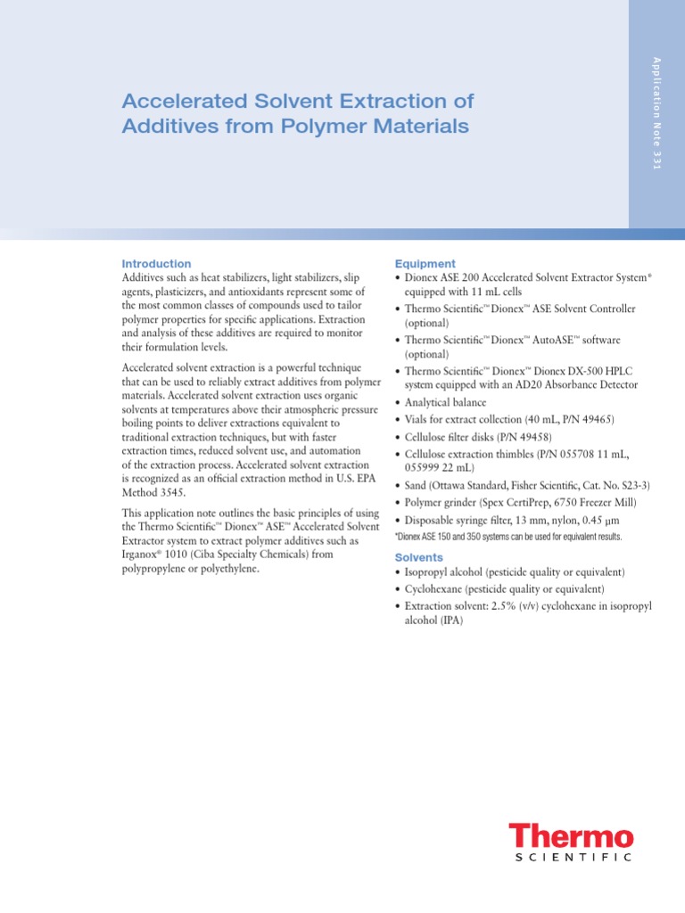 An 331 Ase Additives Polymers An70639 en | PDF