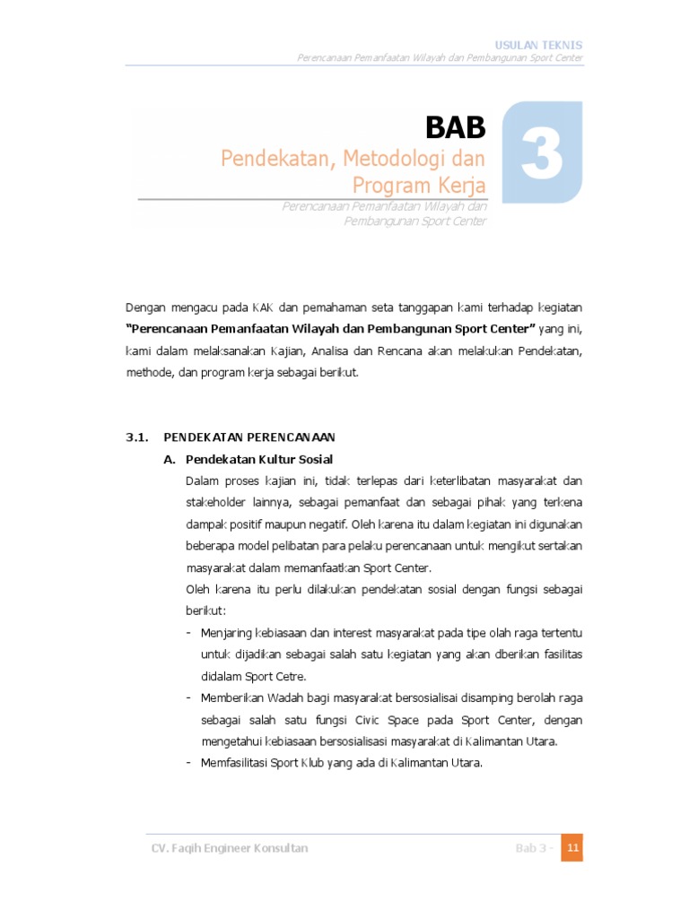 Bab3 - Ustek - Faqih - Sport Centre 2023 | PDF