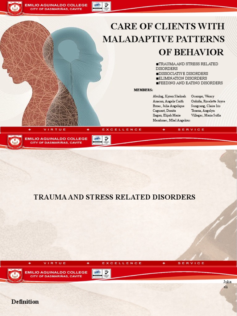 Group 3 2b Care Of Clients With Maladaptive Patterns Of Behavior Pdf