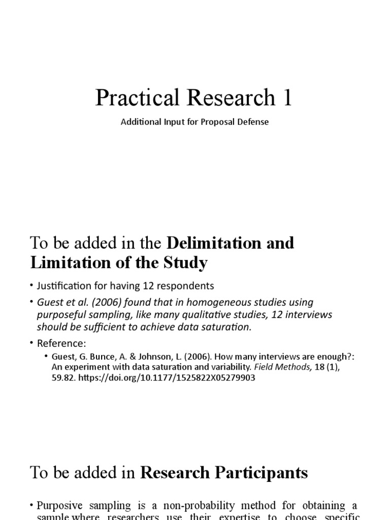 Research Proposal Defense Guide | PDF | Qualitative Research | Sampling (Statistics)