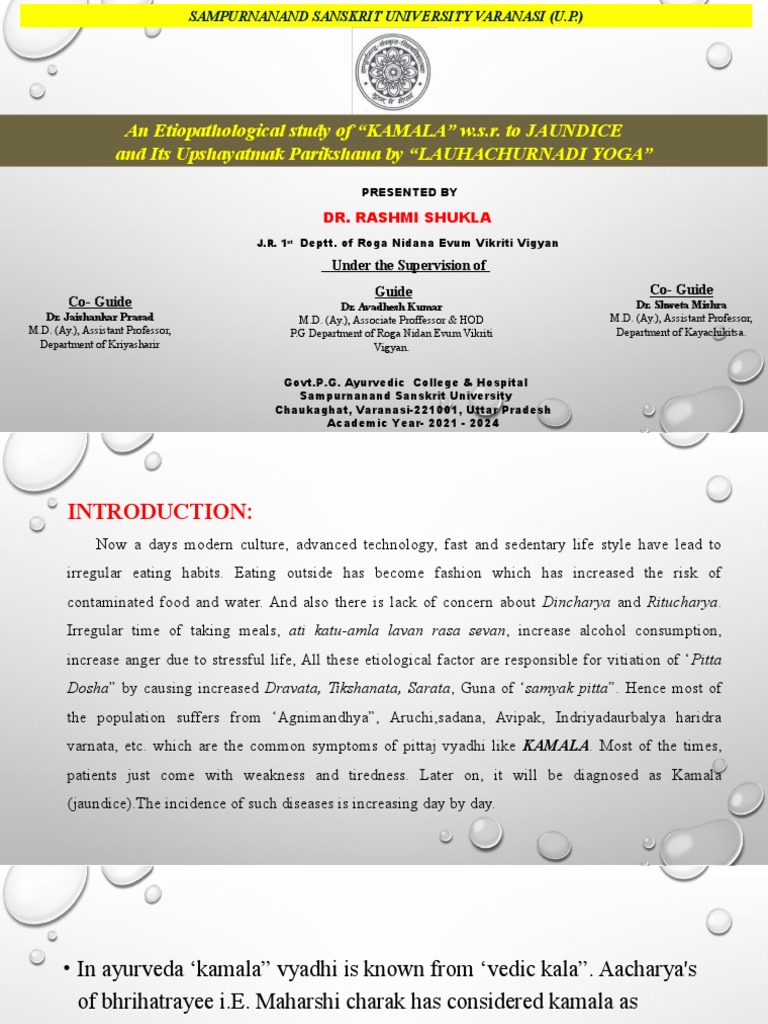 Dr. Rashmi Shukla Kamla | PDF | Ayurveda | Medicine