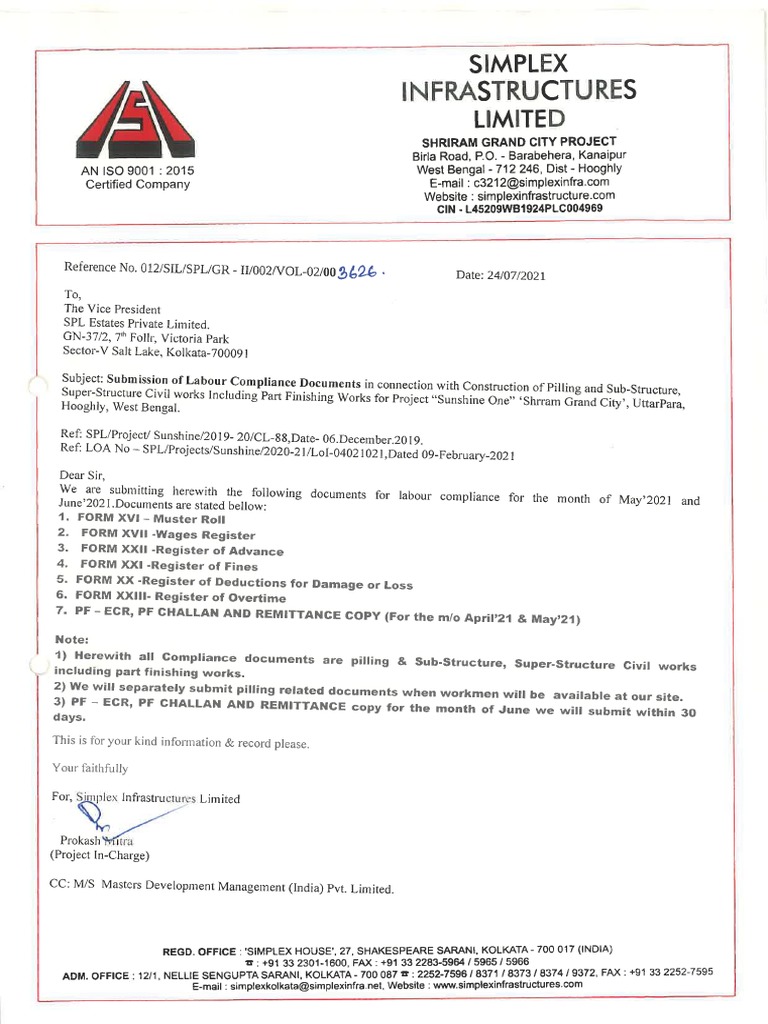 June 2021 _ Forwarding Letter | PDF