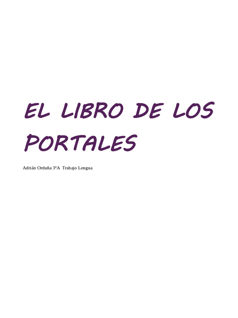 El Libro de Los Portales | PDF